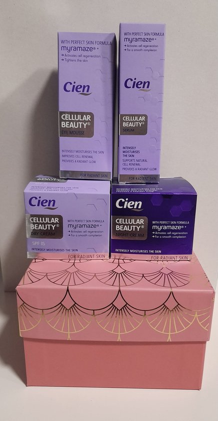 Complete set Cien Cellular beauty in box met MYRAMAZE - DAGCREME ...