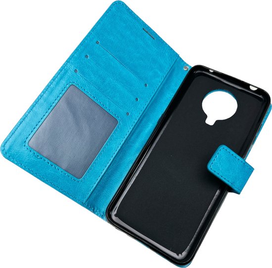 Bookcase Geschikt voor: Nokia G10 / G20 - Turquoise - portemonnee ...