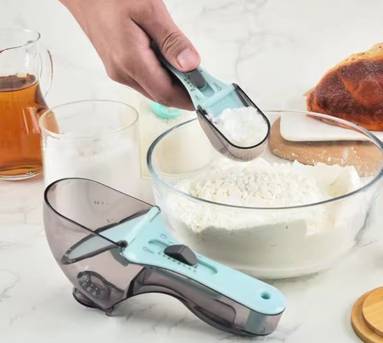 Verstelbare Maatbekers - Maatscheppen - Maatlepel - Plastic Schepje ...