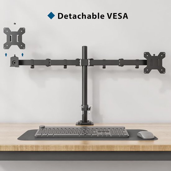 Monitor Arm 2 Schermen voor 13"-27" LCD LED Schermen Dual Monitor Stand ...