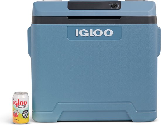 Igloo IE42 Thermo elektrische koelbox - 12/230v AC/DC - 42 liter - Blauw - met wielen | bol