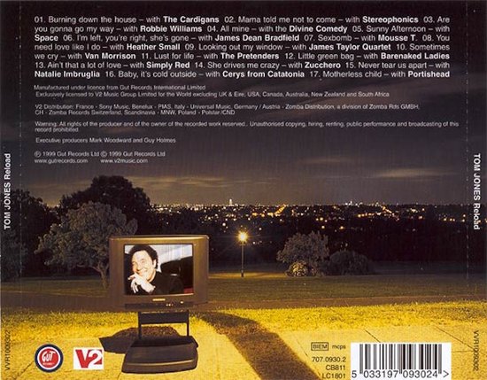 Tom Jones - Reload, Randy Newman | CD (album) | Muziek | bol