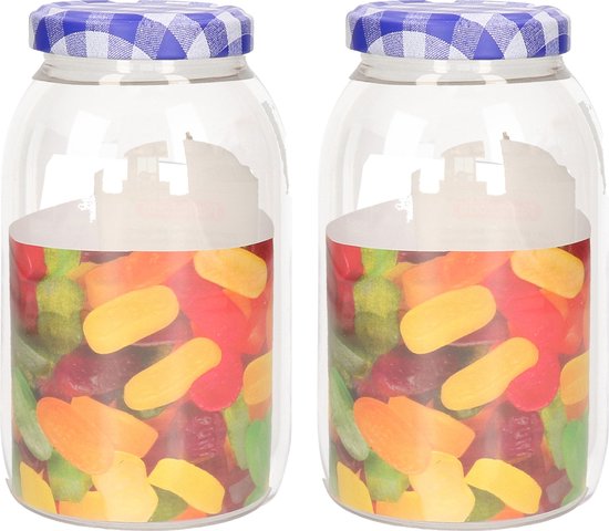 Plasticforte Weckpot/inmaakpot Classic - 2x - 750ml - kunststof ...