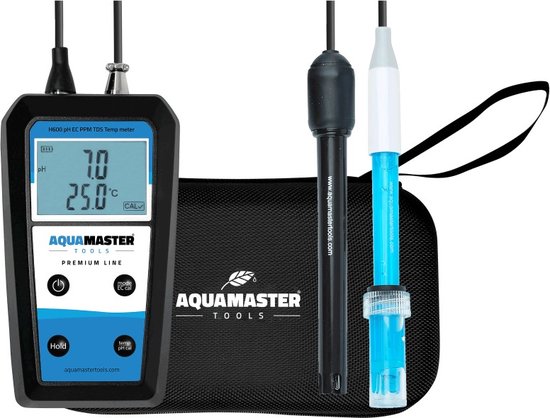 Aqua Master Tools, H600 Pro handheld meter- pH, EC, PPM, TDS, TEMP | bol