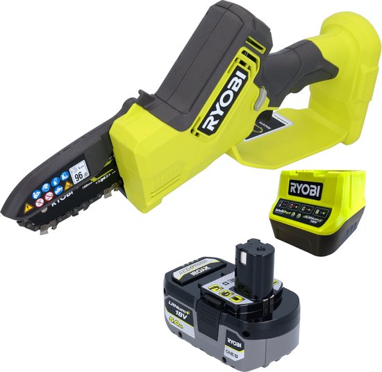 Ryobi RY18PSX10A-120 One+ 18V Brushless Li-ion Accu Snoeizaag set 2.0Ah ...