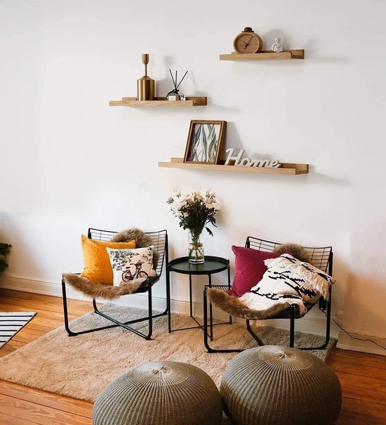 Drijvende Wandplanken Set - Moderne Zwevende Planken - Wandmontage ...