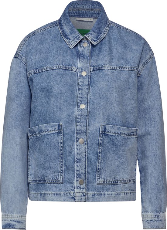 Street One LTD QR Denim Jacket bleached - Dames Jas - light blue ...