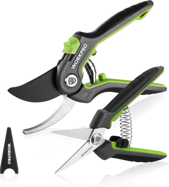 Tuinschaar, 2-delige set, 210 mm, bypass takkenschaar voor verse takken ...