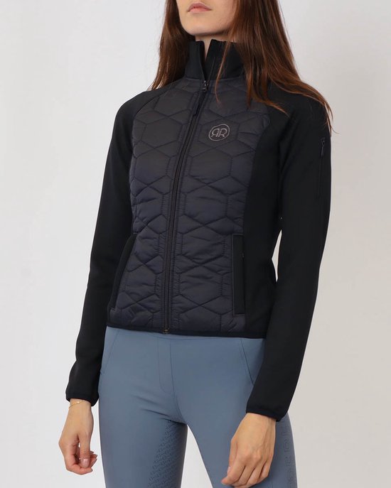 Rebel By Montar Jas Rebel By Montar Cube Quilted Hybrid Donkerblauw | bol