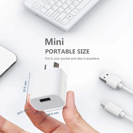 AU Universele Reisstekker - 5V - 2a - 1 Usb poort - Oplader - Power ...