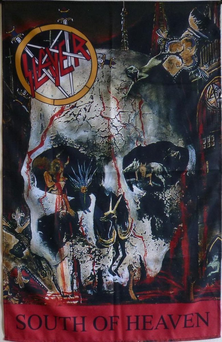 Slayer Textiel Poster Flag - South Of Heaven Multicolours | bol.com