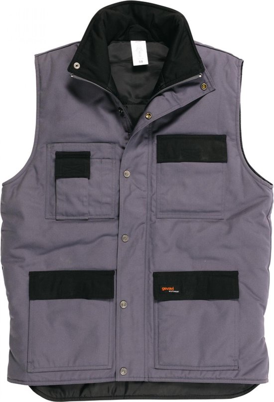 Gevavi Workwear GW21 Grijs Bodywarmer Uniseks | bol.com