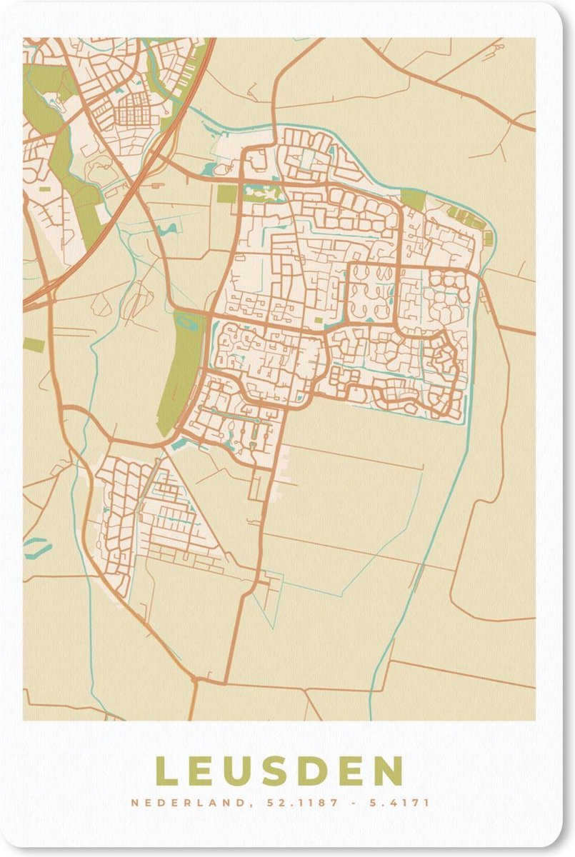 Kaart - Leusden - Vintage | bol.com