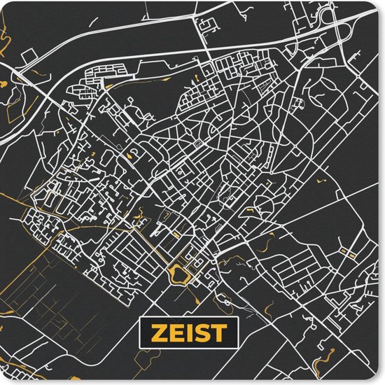 Plattegrond - Zeist - Goud - Zwart - Stadskaart | bol.com