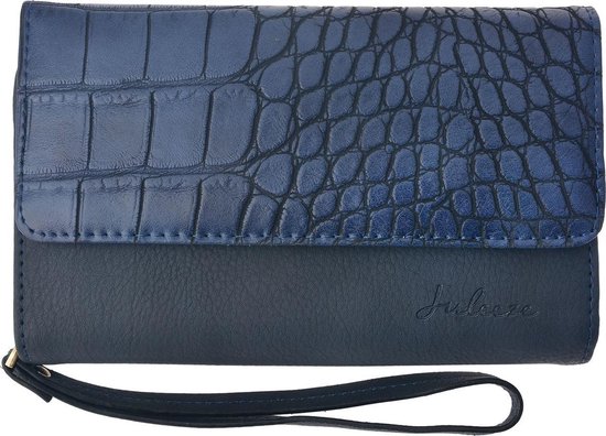 Juleeze Portemonnee 17x10 cm Blauw Kunstleer Rechthoek Beurs Geldbeurs ...