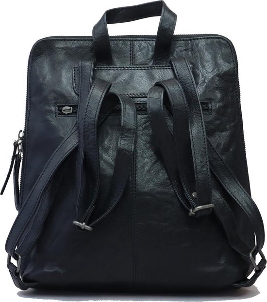 Bagsac Leren Rugzak 7007 Zwart | bol.com
