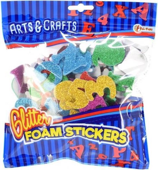 Toi-toys Foamstickers In Hersluitbare Zak Letters | bol