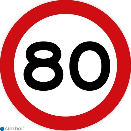 Simbol - Stickers 80 km - Maximaal 80 km/u - Duurzame Kwaliteit ...