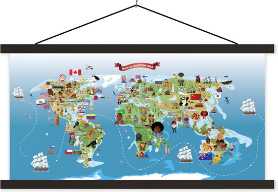 Posterhanger incl. Poster 120x60 cm - Schoolplaat - Een ...