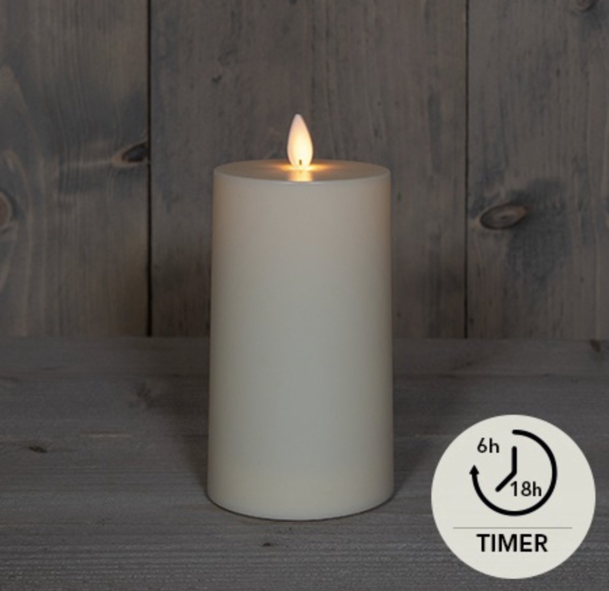 LED kaarsen met bewegende vlam - Set van 3 - Ivoor - Ivory - Buiten ...