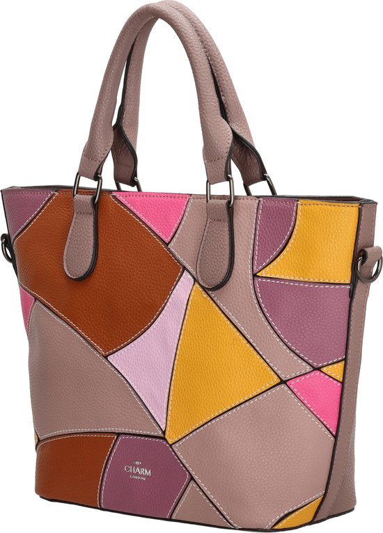 Charm London Patchwork Handtas - Multi | bol