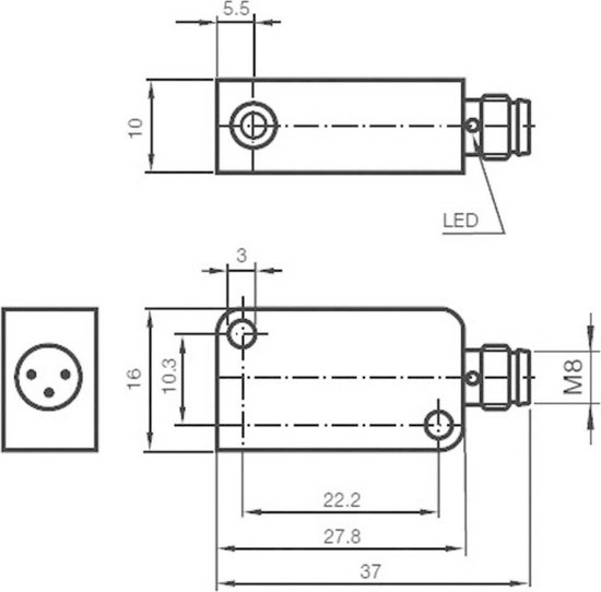 Pepperl+Fuchs Inductieve naderingsschakelaar 10 x 16 mm Vlak PNP NBB2 ...