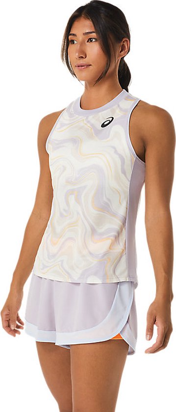 Asics Tank Top Match Graphic Tank Dames Lila | bol