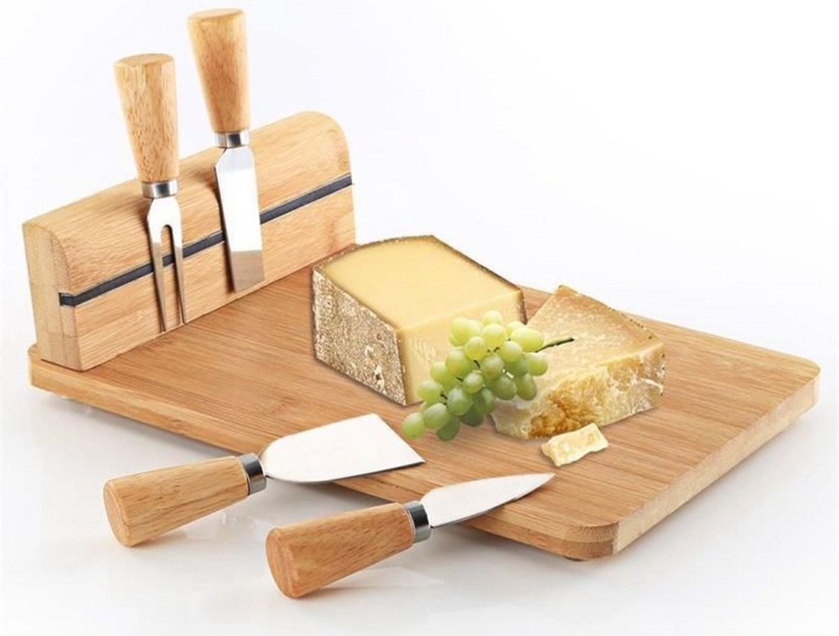 5-delige kaasplank set van bamboe - Hapjesplank |Tapasplank ...