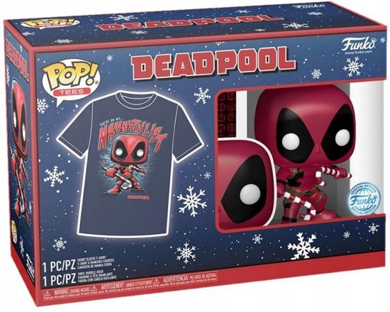 Pop! Marvel Deadpool: Set Figure and Tee - Deadpool Maat L FUNKO | bol