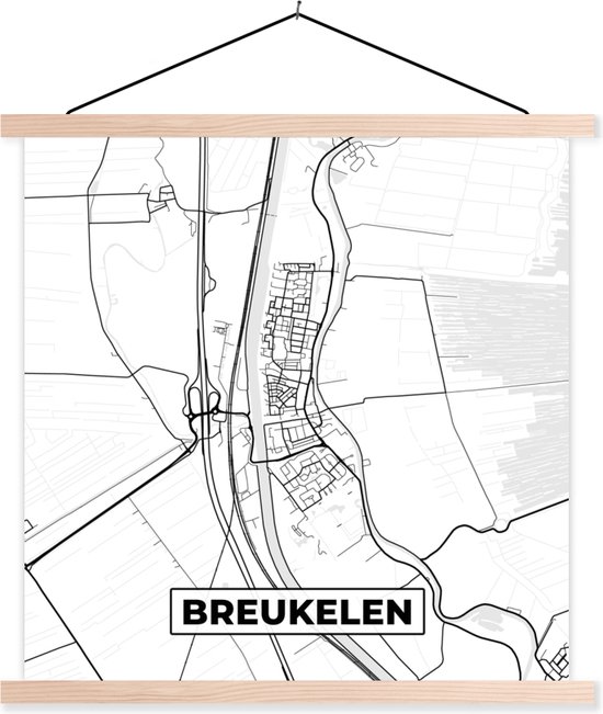 Posterhanger incl. Poster - Schoolplaat - Breukelen - Plattegrond ...