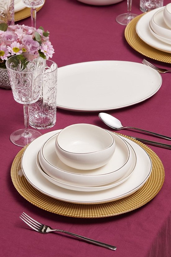 Karaca Streamline Hole 59 Stuks 12 Persoons Porselein Servies | bol.com