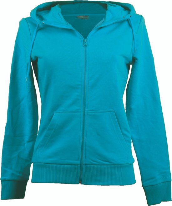 Masita | Dames Sportrui - Basic Zip Hoodie - Capuchon - SKY BLUE - 34 | bol