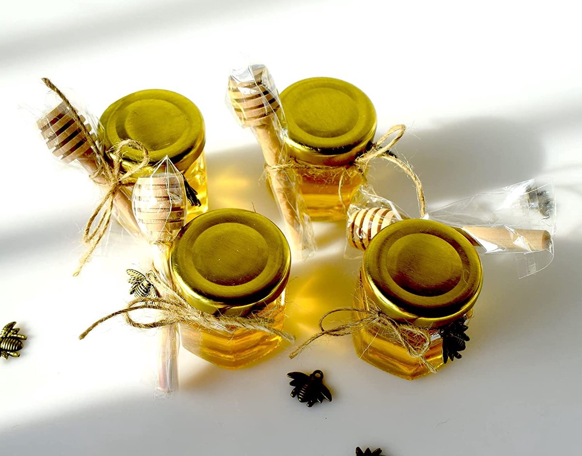 Pot de miel en Verres , pots de confiture transparents, pot de miel en ...