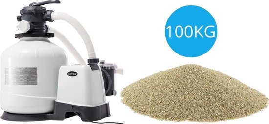Intex - Zandfilterpomp 12000 L/u & Filterzand 100 kg | bol