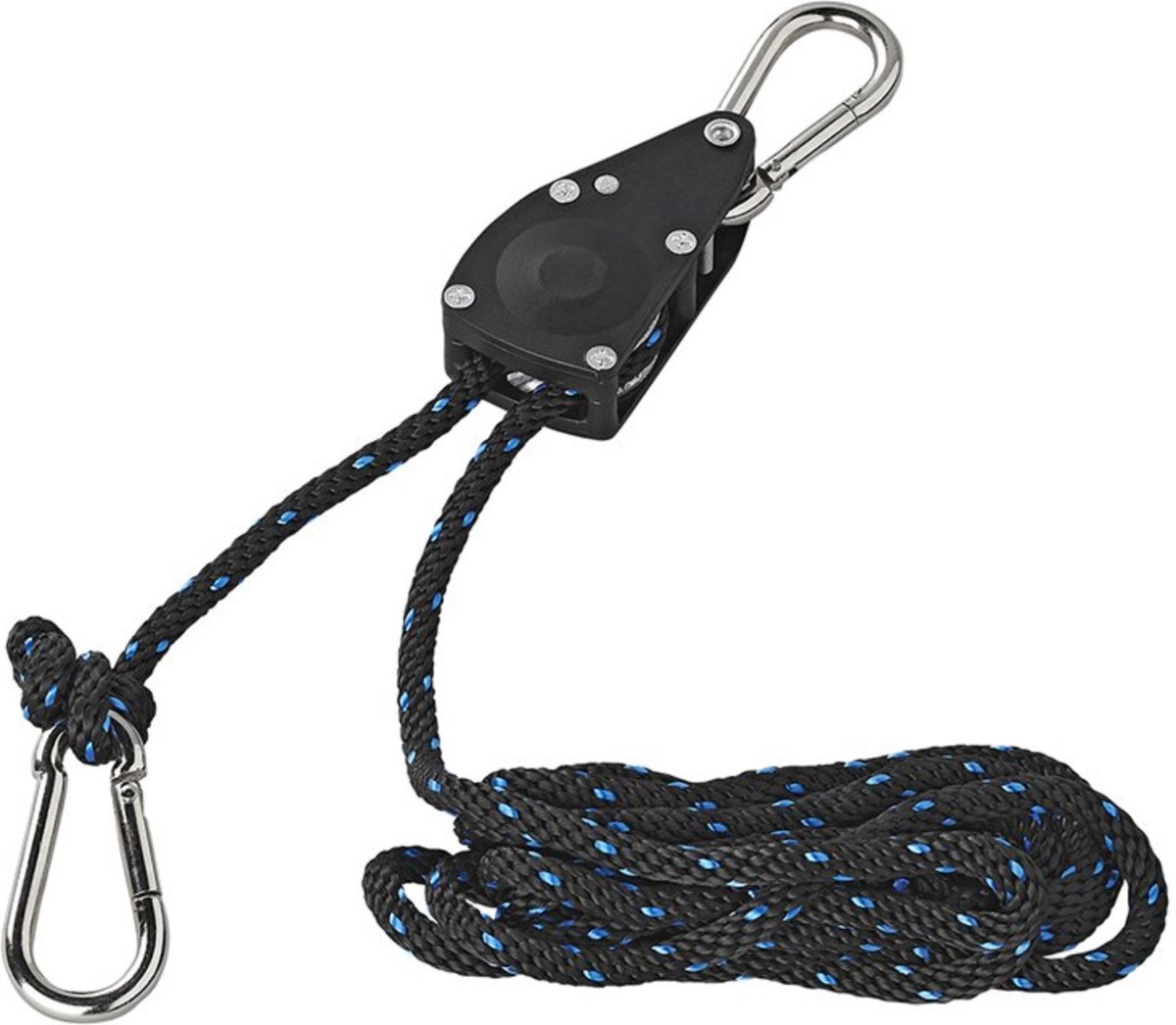 Pro Plus Takel met Ratel en Touw - Capaciteit 136 kilo - 3 mm x 2.5 ...