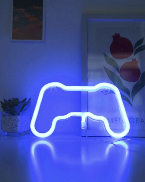 Neon verlichting game controller - Game - Neon wandlamp - Neon ligt ...