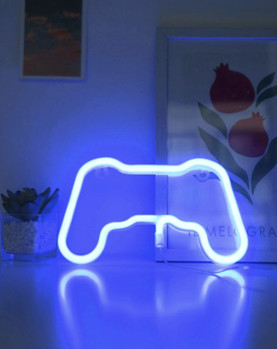 Neon verlichting game controller - Neon wandlamp - Neon ligt - Led ...