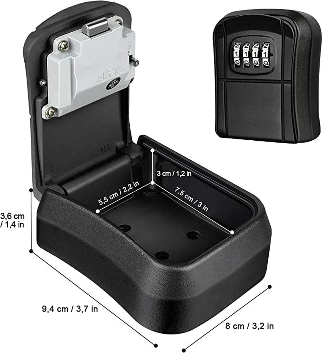 Sleutelkluis - Key safe - sleutelkast / Afsluitbare Sleutelbox ...