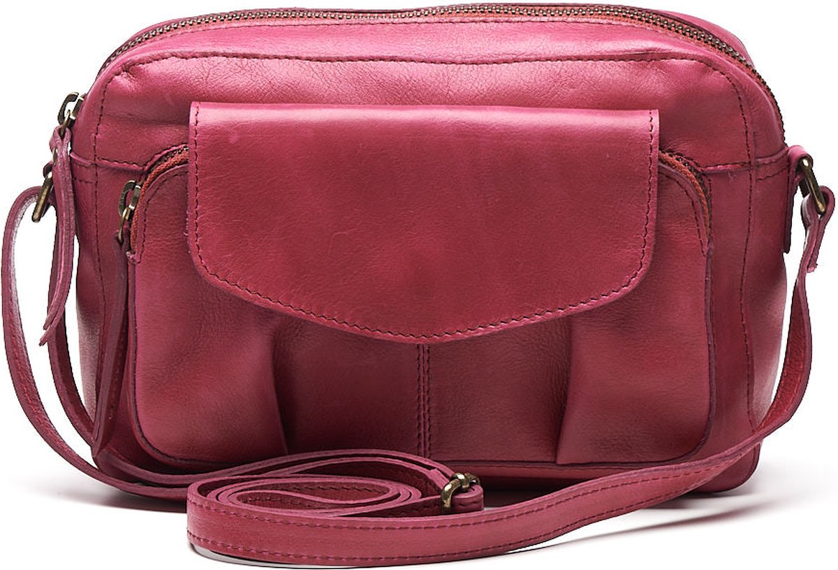 Chabo Bags - Dali Daily - Crossover - Schoudertas - Leer - Roze | bol