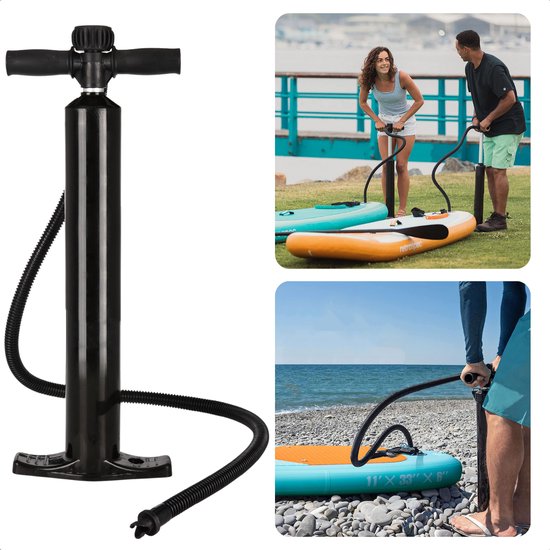 Cheqo® SUP-board Handpomp - Pomp voor SUP Board - 4.4L Double-action - Met PSI-meter -... | bol.com