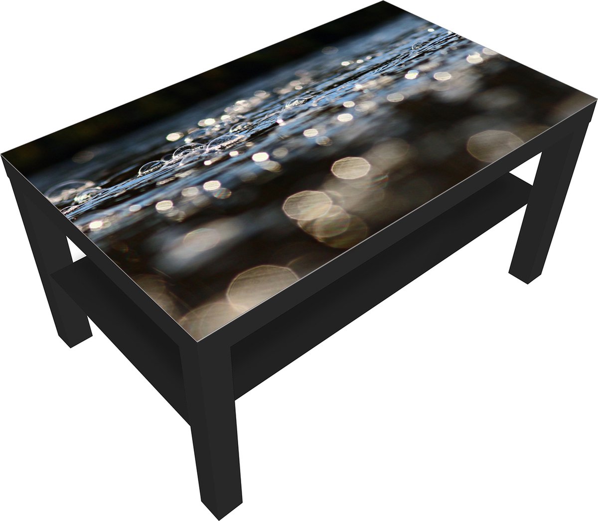 Table Designglas en Glas - Verre - Table d'Appoint Salon - Table Basse ...