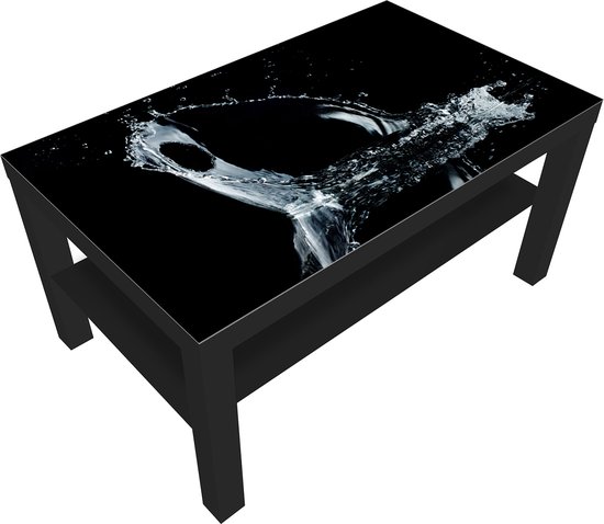 Table Designglas en Glas - Verre - Table d'Appoint Salon - Table Basse ...