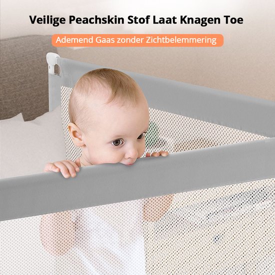 Bedhekje - Bedhek - Bedrand - Bedrail - bedrek - 150x95cm 1 zijwand ...