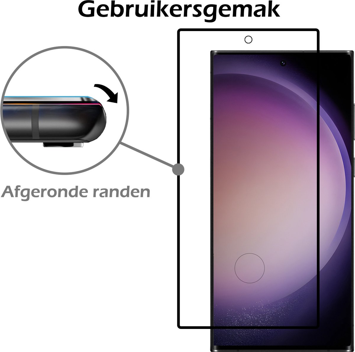 Screenprotector Geschikt voor Samsung S23 Ultra Screenprotector Bescherm Glas -... | bol