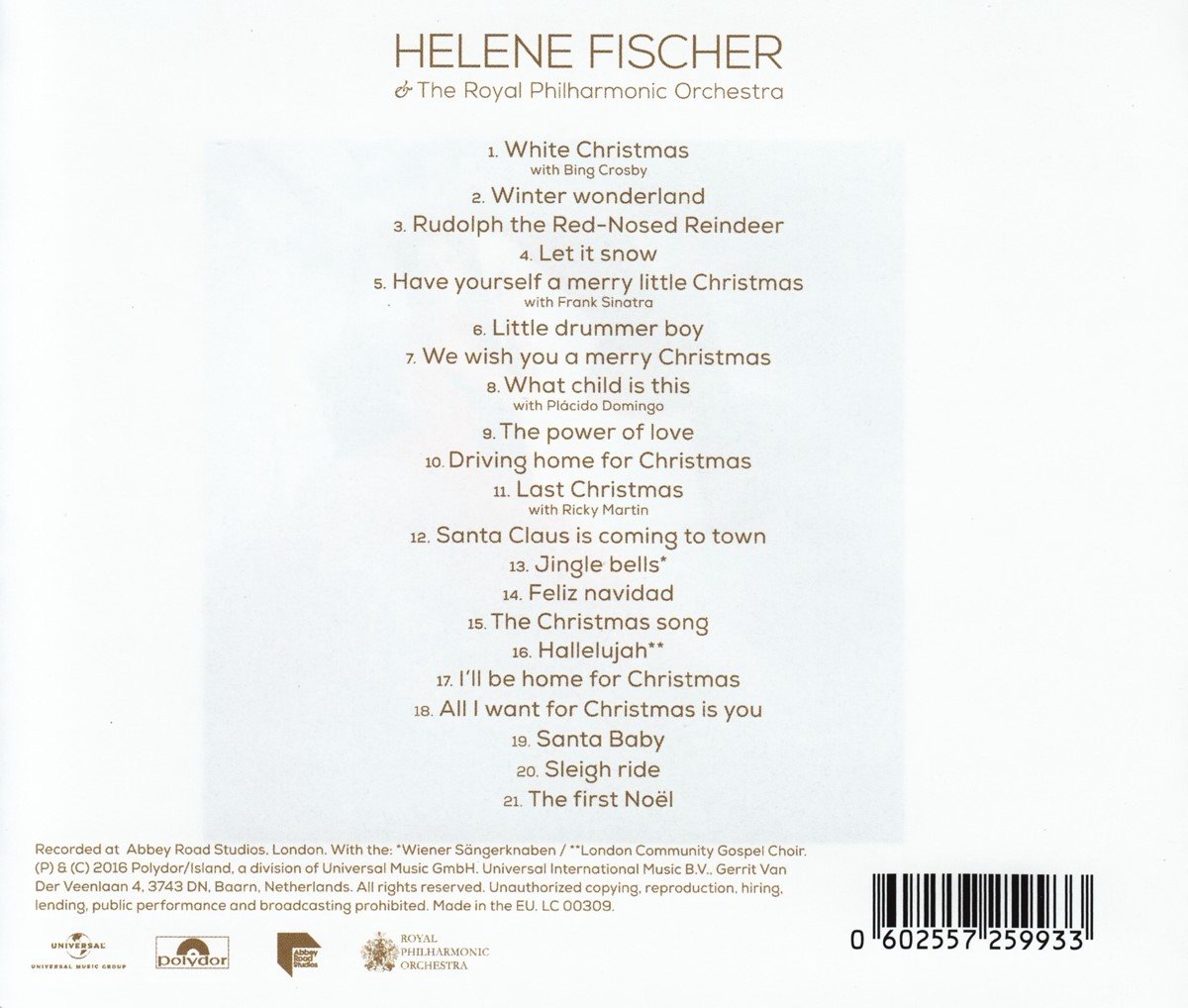 Helene Fischer - Merry Christmas (CD), Royal Philharmonic Orchestra ...
