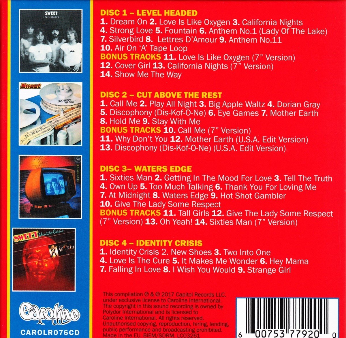 Sweet - The Polydor Albums (CD), Sweet | CD (album) | Muziek | bol.com