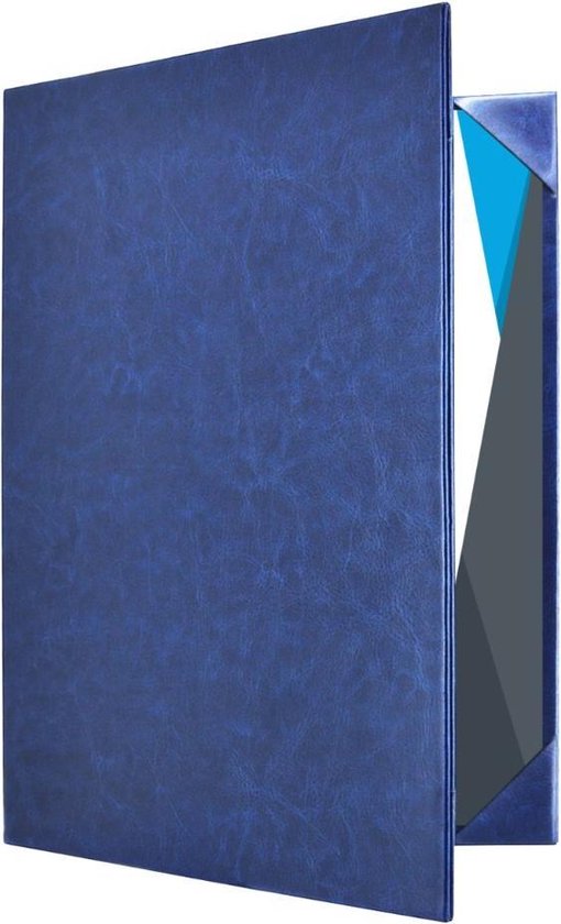 Goodline® - Rapportmap / Diplomamap / Certificaat Mappen - 2x A4 - Donkerblauw | bol