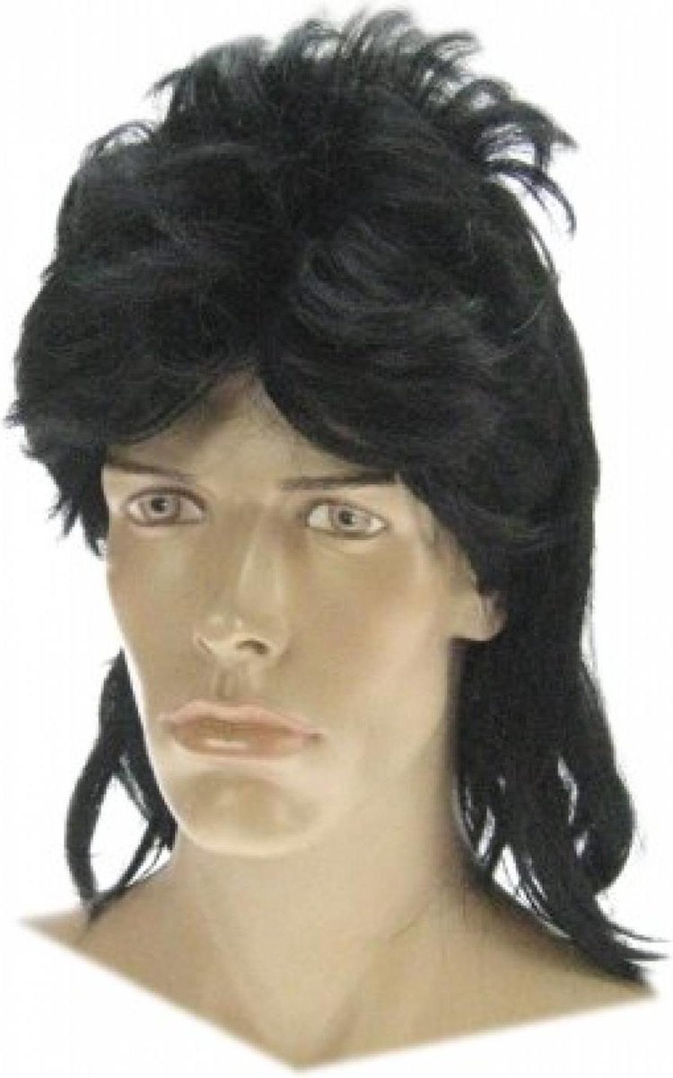 Maaskantje New Kids pruik met matje zwart | bol.com