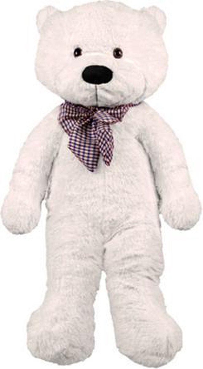 Grote knuffelbeer 100cm Wit teddybeer knuffel | bol.com
