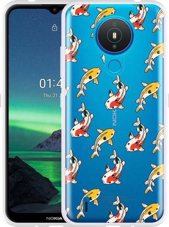 Nokia 1.4 Hoesje Koi Fish - Designed by Cazy | bol.com